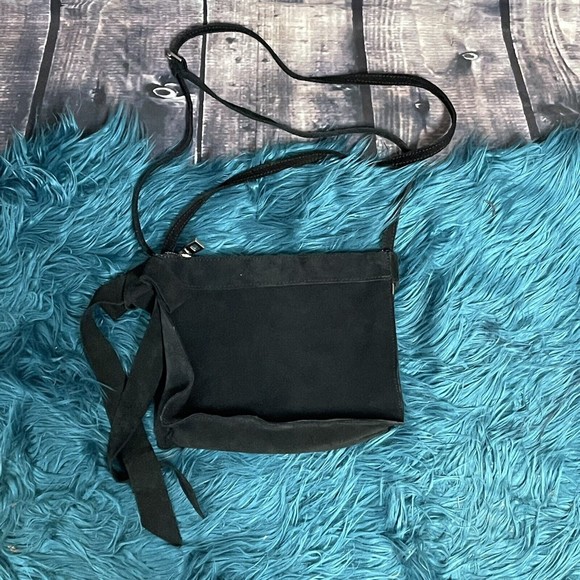 Zara | Bags | Zara Purse Black Suede Leather Crossbodt | Poshmark